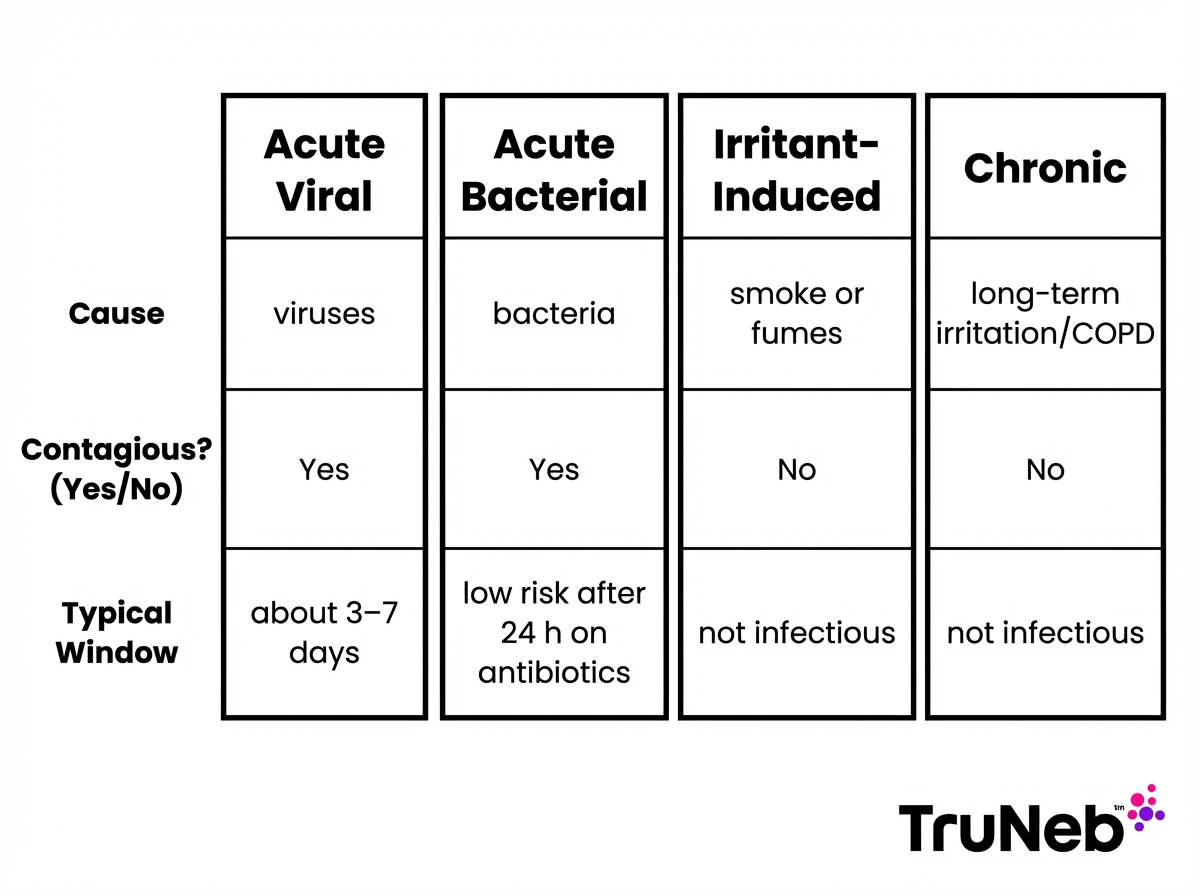 How Long Is Bronchitis Contagious? TruNeb™